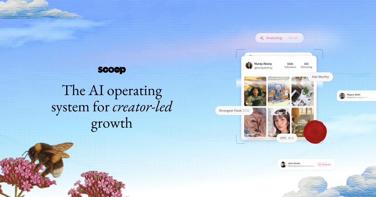 Scoop | AI agents for influencer marketing